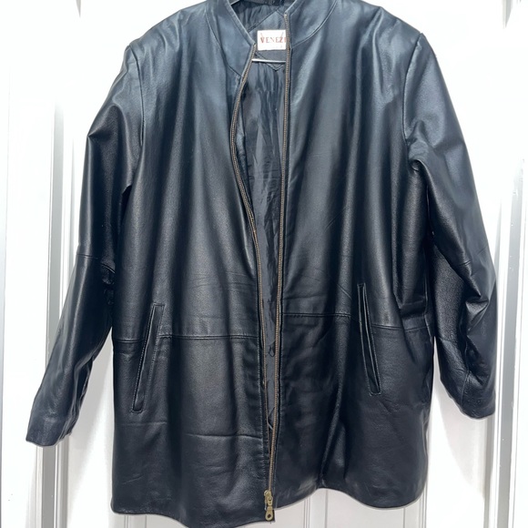 Venezia | Jackets & Coats | Vintage Leather Coat | Poshmark